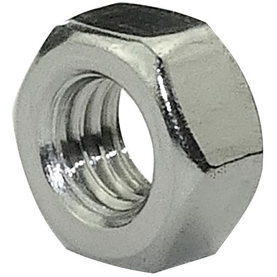 AERZETIX - Lot de 50 - écrou hexagonal - en acier inoxydable A2 - filetage M6 - DIN 934 - C45773 ...