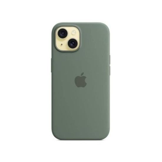 APPLE Coque iPhone Coque Silicone MagSafe iPhone15 - Kaki - Cdiscount ...