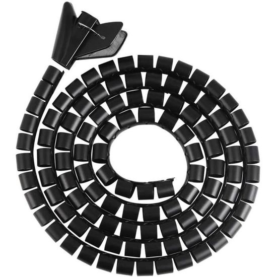 BUZIFU 2 Pack Gaines de Câbles 3M Cache Cable Spirale Gaine Spirale ...