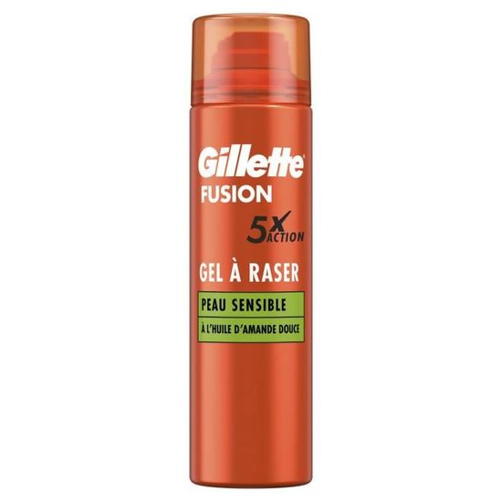 Gel à raser - GILLETTE - Fusion 5 Ultra Sensitive Peaux Sensibles ...