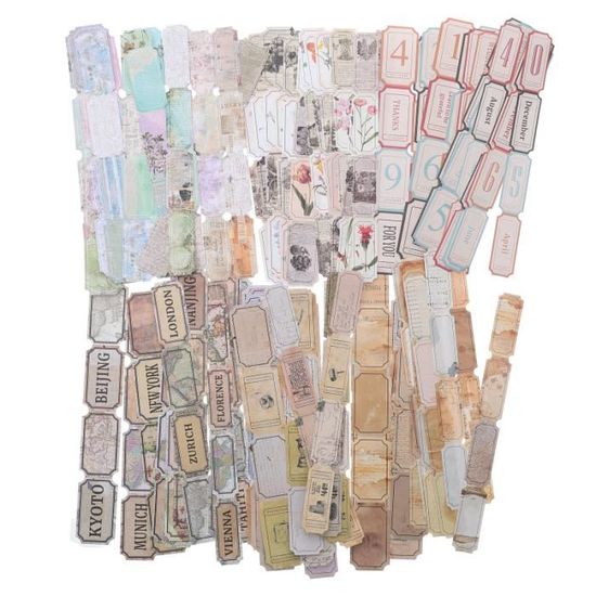 6 Ensembles Vintage Stickers Stickers Aesthétiques Botanical Vintage ...
