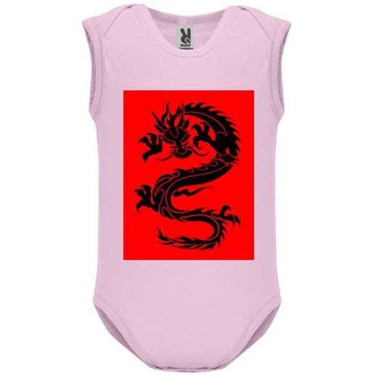Body bébé - Manche Sans - Bébé Fille - Rose - DRAGON CHINOIS Rose ...