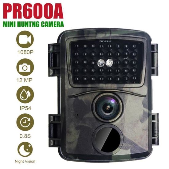 Camera de Chasse Extérieure Vision Nocturne PR600-60° Angle-Étanche ...