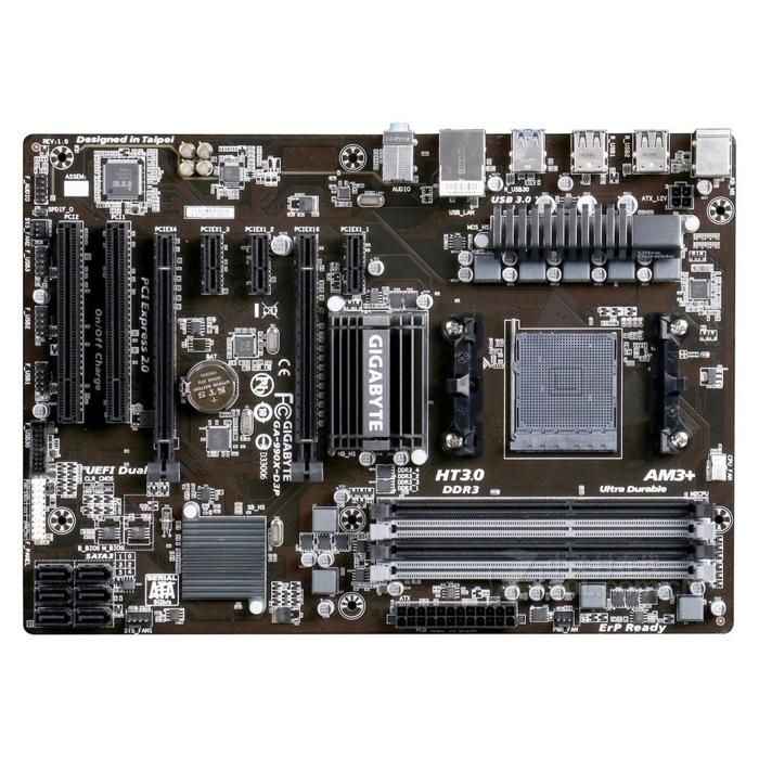 Carte mère GIGABYTE 990X-D3P AMD 990X Socket AM3+ 4xDDR3 SDRAM 32GB ATX ...