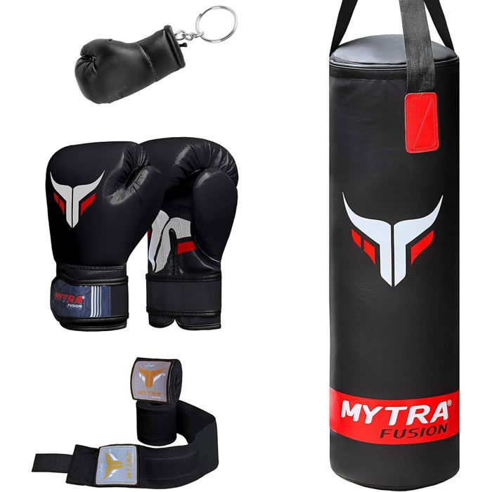 Kit Sac de Boxe Mytra Fusion Avec gants et Bandages Pour enfants, Sac ...