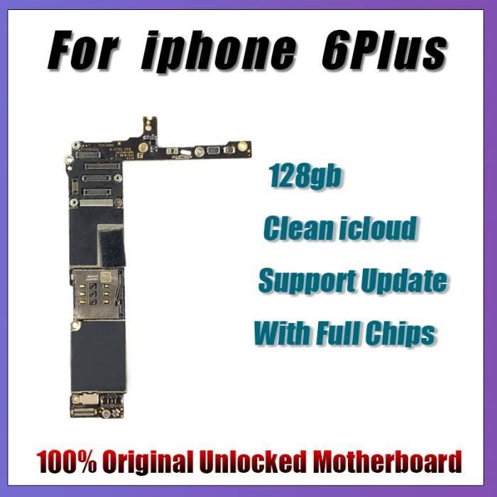 6Plus 128 PAS d'ID tactile-Carte mère originale débloquée pour iPhone 6 6 plus, avec iCloud ...