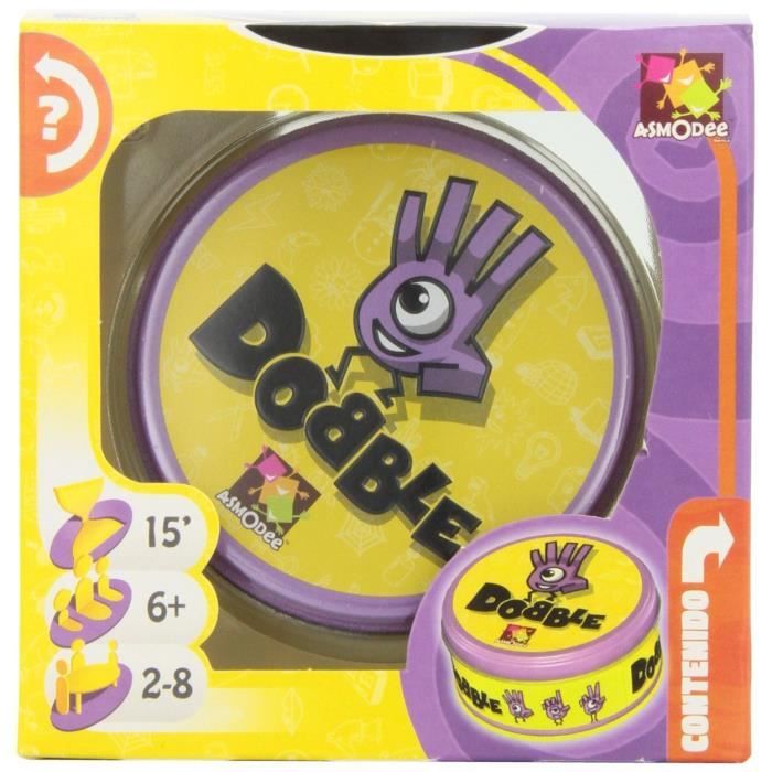 Jeu de société - ASMODEE - DOBBLE - Jeu d'observation - Multicolore - 2 ...