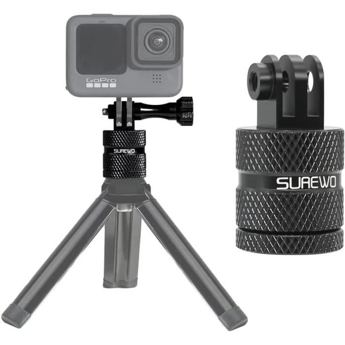 Support De Caméra 1-4" 20 En Aluminium, Adaptateur De Trépied Rotatif À ...