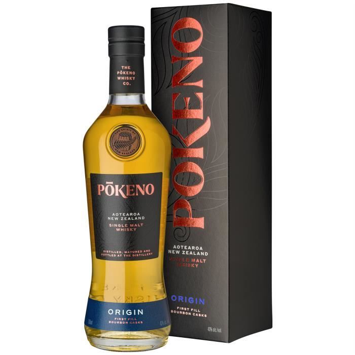 Whisky Pokeno Origin Single Malt - Origine Nouvelle-Zélande - 70cl ...