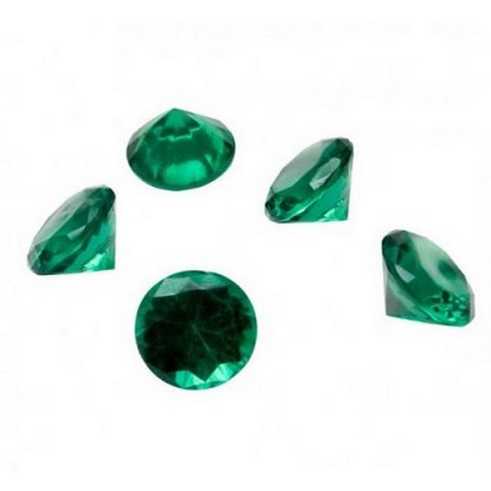 24 gros diamants vert émeraude 1,8 cm décoration de table - Cdiscount ...