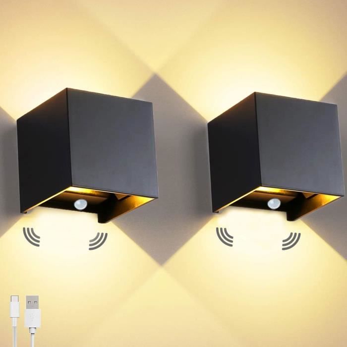 Applique Murale LED Detecteur de Mouvement Appliques Murales Intérieure ...