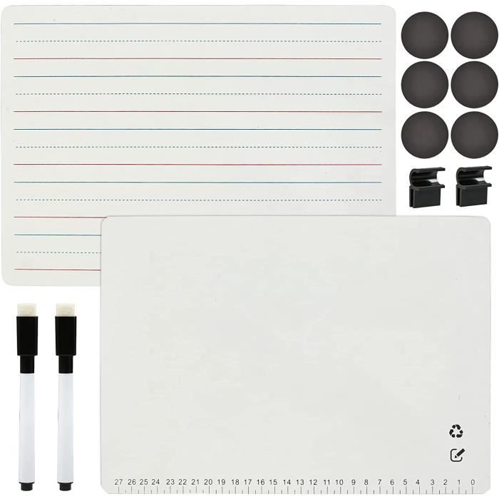 Petit Tableau Blanc Effaçable à Sec Tableau Blanc Magnétique Double ...