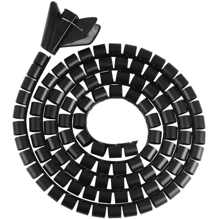 BUZIFU 2 Pack Gaines de Câbles 3M Cache Cable Spirale Gaine Spirale ...