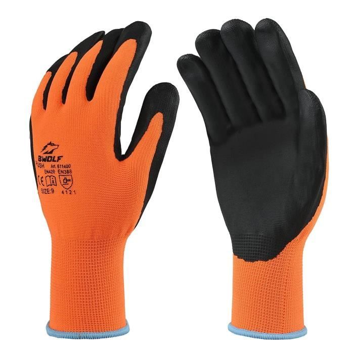 Push Lot De 12 Paires De Gants De Travail Pour Homme Et Femme Gants De ...