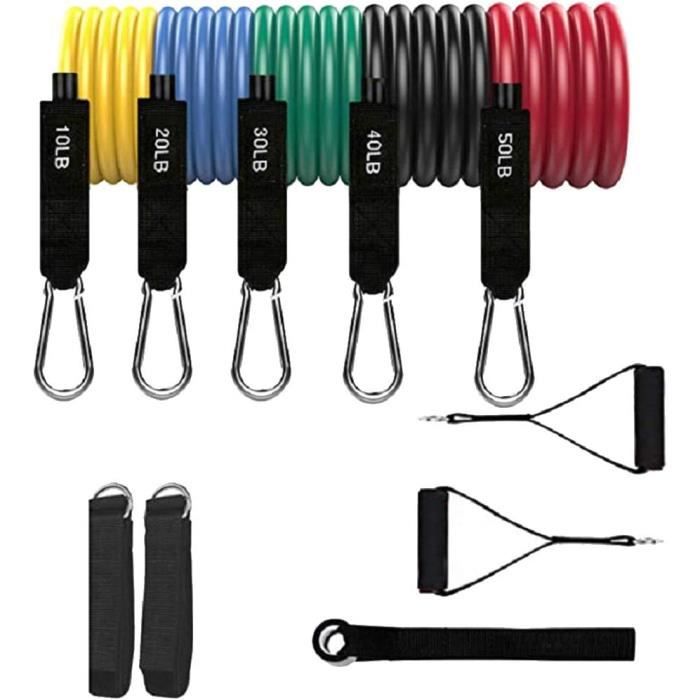 Bande De Resistance Set Bande De Fitness Elastique Sangle Musculation ...