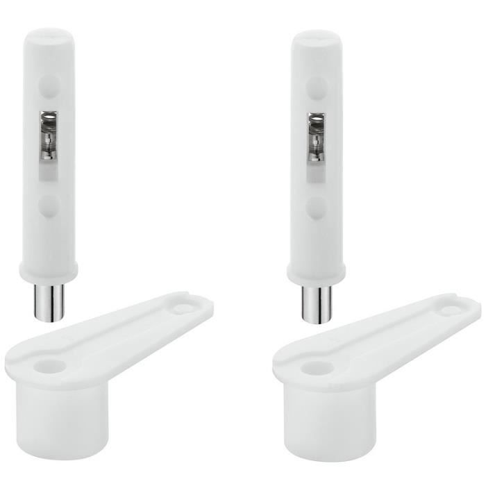 Pivot de porte universel - CYCLINGCOLORS - Blanc - 2x - Pose invisible ...