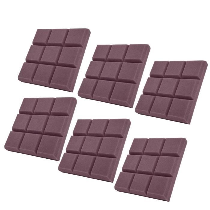 EJ.life Éponge d'insonorisation 6pcs Panneaux d'Absorption Acoustique ...