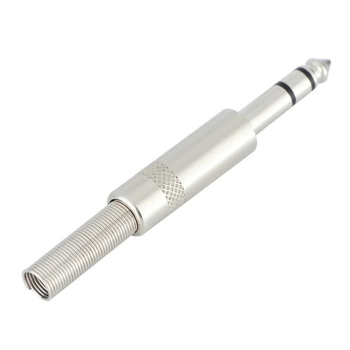 YNJ-5 PCS fiche jack male 6.35mm stereo 112258 - Cdiscount TV Son Photo