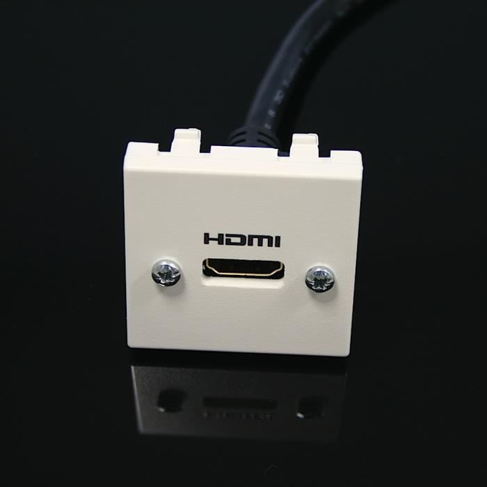 Prise murale plastron 45x45 HDMI F/M 10m - Cdiscount TV Son Photo