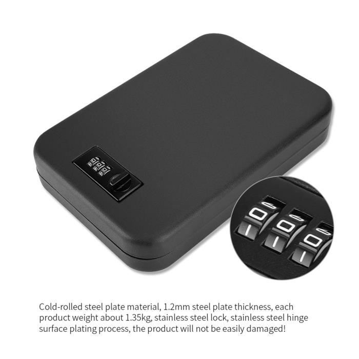 Coffre-fort portable - QIILU - OS300K - Verrouillage par mot de passe ...