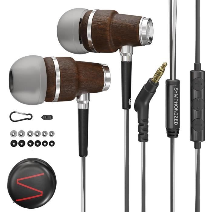 Ecouteurs Filaire Avec Microphone Premium Basses De 8 Mm Avec Son 3D En ...