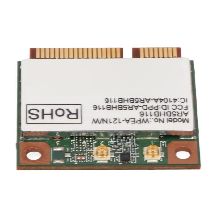 Carte WiFi Mini PCIE Carte réseau AR9382 2,4 5 GHz 300 Mbps ...