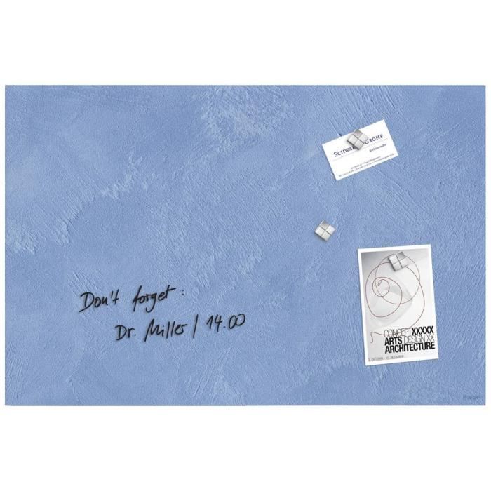 Tableau magnétique en verre Design Blue Structure matt - SIGEL - GL394 ...