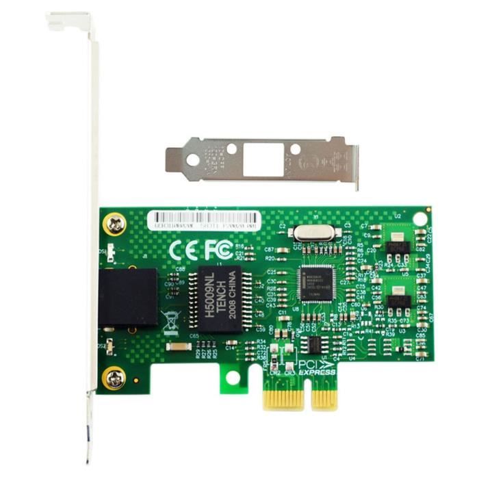 Puce 82583V PCI-E X1 Port éLectrique Gigabit Carte RéSeau à Port Unique ...