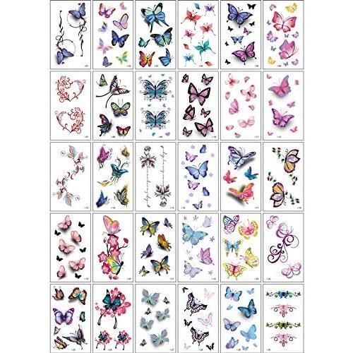 Tatouage Ephemere Papillon