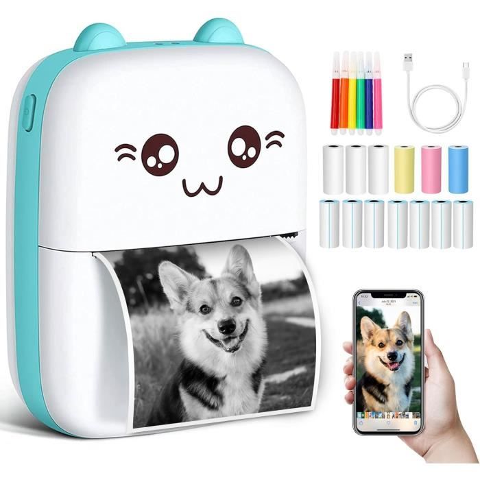 Mucek Mini Imprimante Photo Portable, Imprimante Photo Thermique sans ...