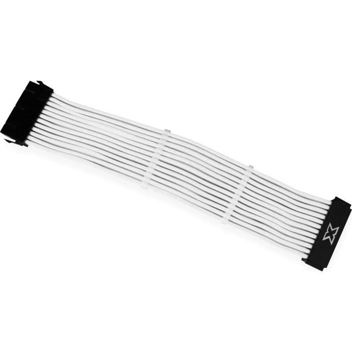 Câble d'extension - XIGMATEK - ICable MB - 24 pins - Blanc - 25 cm ...