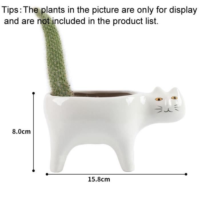 VASE,White--Pots de fleurs chat drôle, Vase décoratif en céramique ...