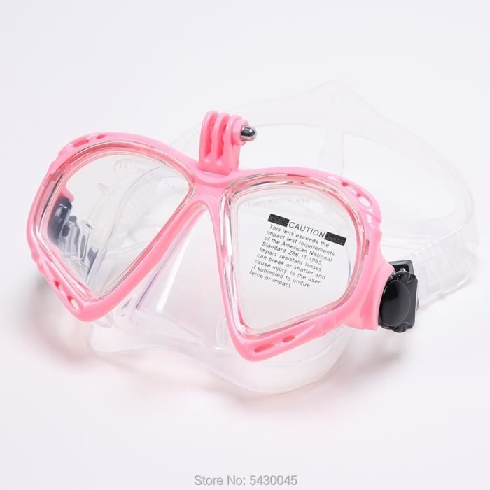 LUNETTES DE PLONGEE,Pink--caméra sous marine professionnelle, masque de ...