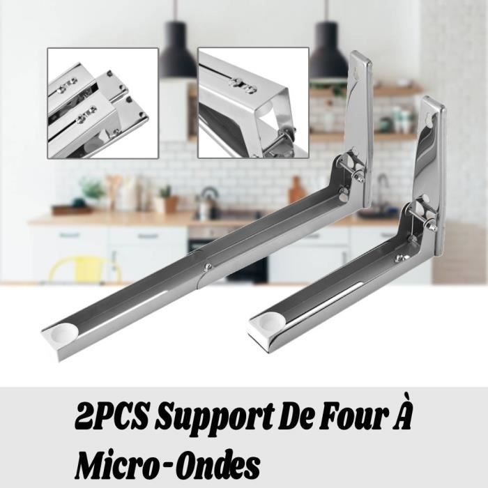 Support mural pour four à micro-ondes réglable en hauteur - ZJCHAO ...