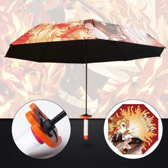 Demon Slayer Parapluie, Anime Katana Parasol, 8 Os Pliants Brise - Vent ...