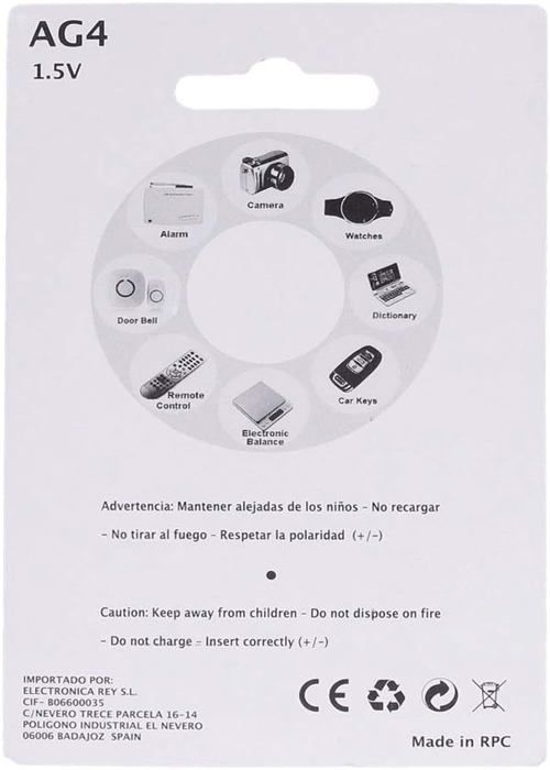 Lot De 48 Piles Ag4 1.5V, Pile Bouton Au Lithium Alcaline, Lr626, Lr66, 177, Gp77A, 377, Sr626W ...