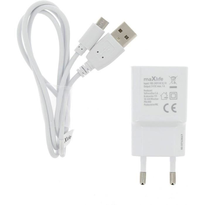 Max- Chargeur Usb 1A & Câble Pour Samsung Galaxy J4+ - J6+ - J6 - J7 ...