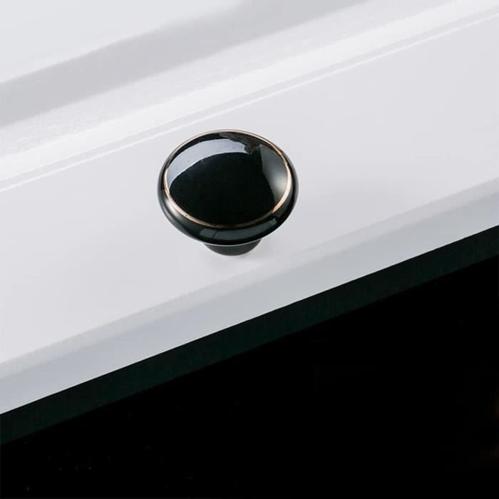 10 Pièces Vintage Armoire Boutons Céramique Boutons Rond Tiroir Boutons ...