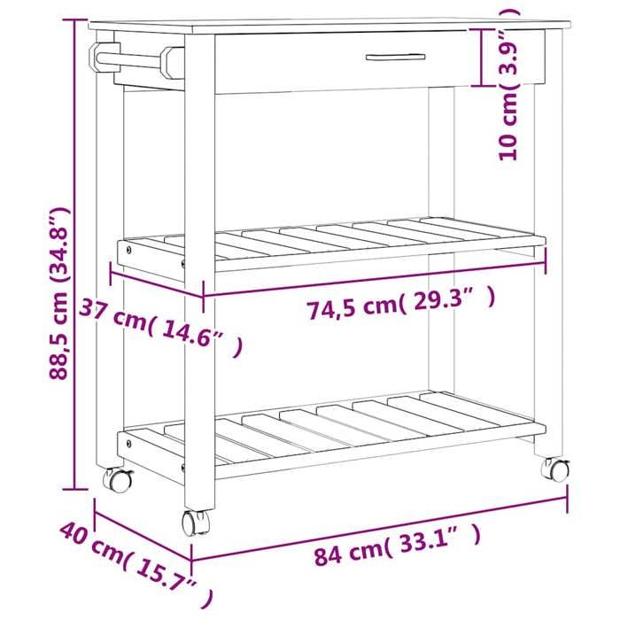 "Saison Soldes" Chariot de cuisine MONZA - SARAZYJ - desserte de ...