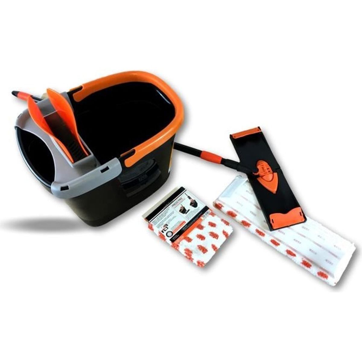 Ensemble pour lavage de sols VIGOR Press'Pro avec balai, seau, essoreur ...