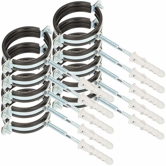 Collier de serrage avec joint en caoutchouc - Kotarbau - 2,5'' - Lot de ...