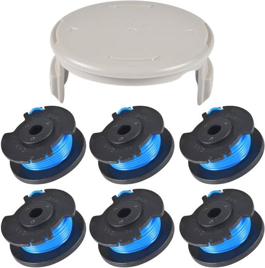 Lot de 6 bobines de fil pour débroussailleuse Ryobi One +, diamètre : 1,65 mm, longueur : 3,3 m ...