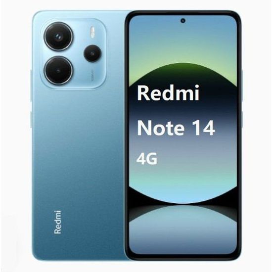 XIAOMI Redmi note 14 8 Go 256 Go Bleu Smartphone 4G - EU Version ...