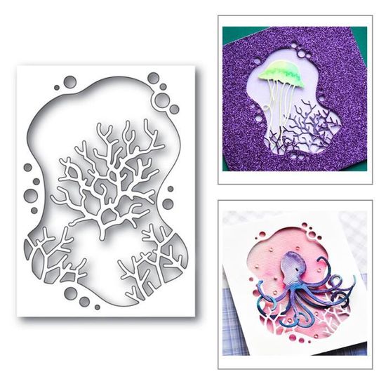 Gabarit de découpe,Matrices de découpe en métal sous la mer,artisanat ...