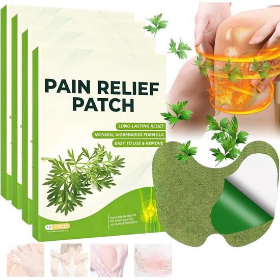Patch Chauffant, 40 Pcs Patch Anti Douleur Genou, Plâtre de Genou ...