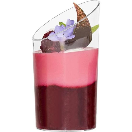 Belle Vous Mini Verrines Plastique (Lot de 50) L5 x H8,2 cm Verrine ...