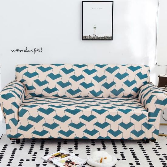 2-place (145-185cm) Housse de protection extensible pour canapé et ...