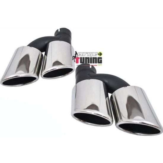 DOUBLES SORTIES DUPLEX INOX SILENCIEUX ECHAPPEMENT SPORT PACK S AUDI A3 A4 A5 ... (04866 ...