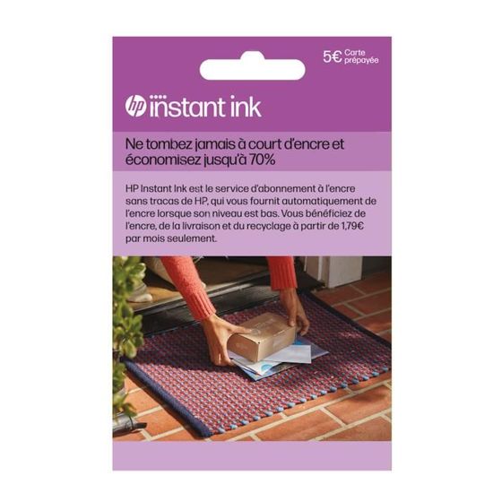 Carte prépayée Instant Ink HP - Abonnement livraison cartouches ...