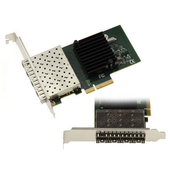 Carte PCIe SFP 4 Ports Fibre - Intel - I350AM4 - Quad Gigabit Ethernet ...